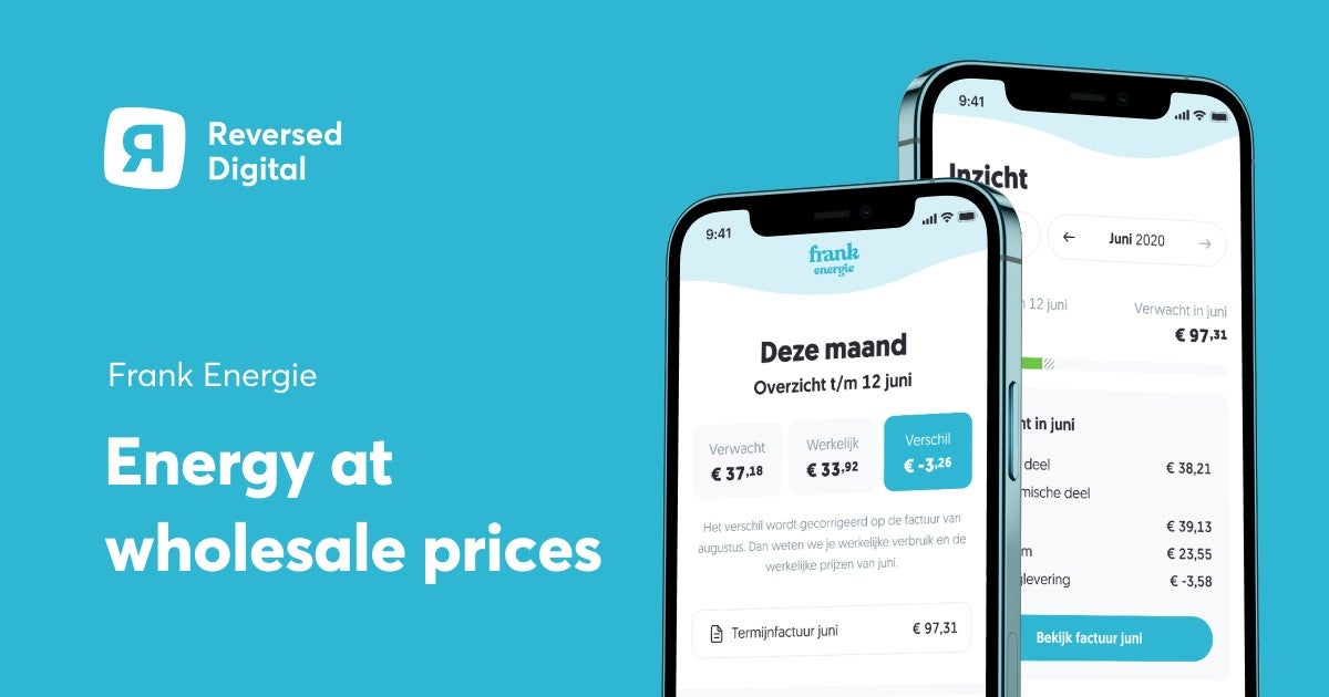 Frank Energie - Energy at wholesale prices - Reversed Digital